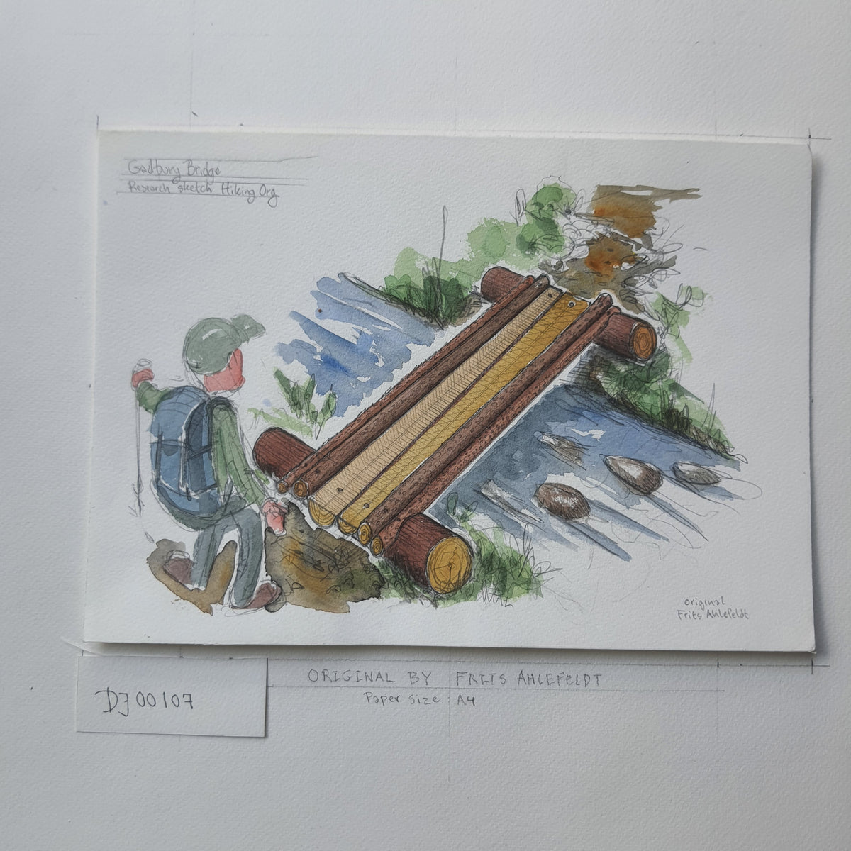 Dj00107 Original Drawing – Frits Ahlefeldt Art