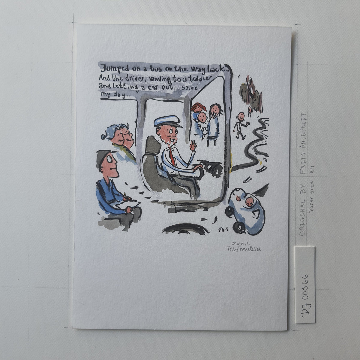 Dj00066 Original Drawing – Frits Ahlefeldt Art